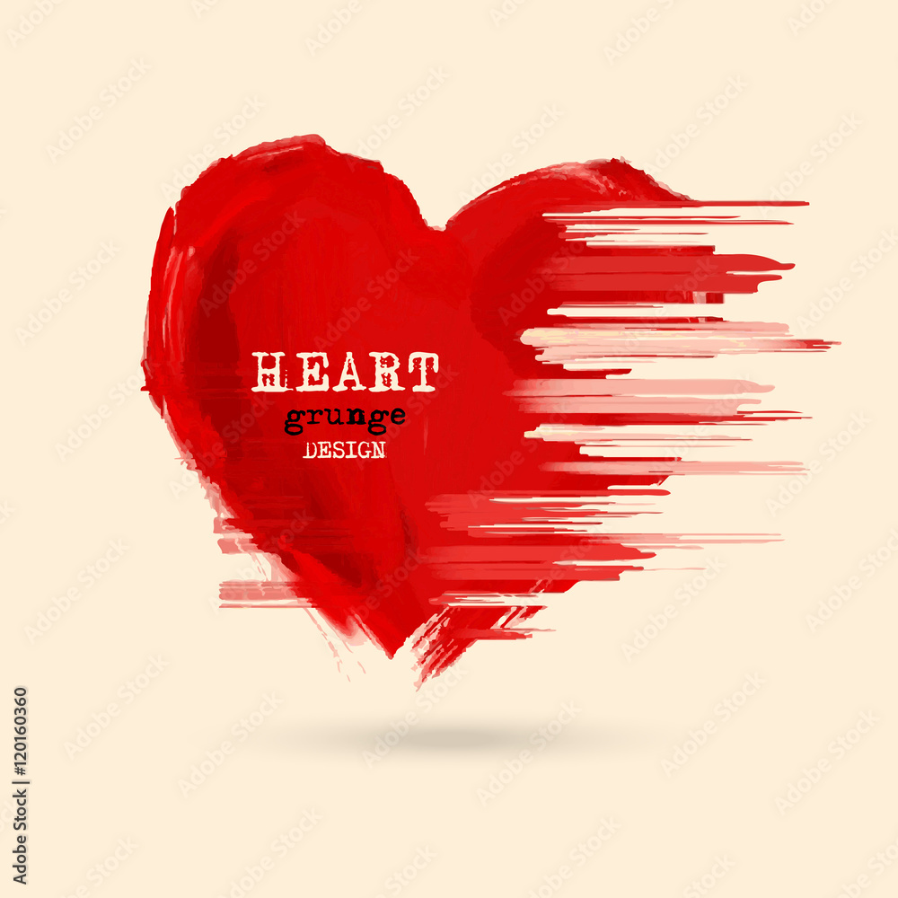 Abstract Heart design. Stock Vector | Adobe Stock