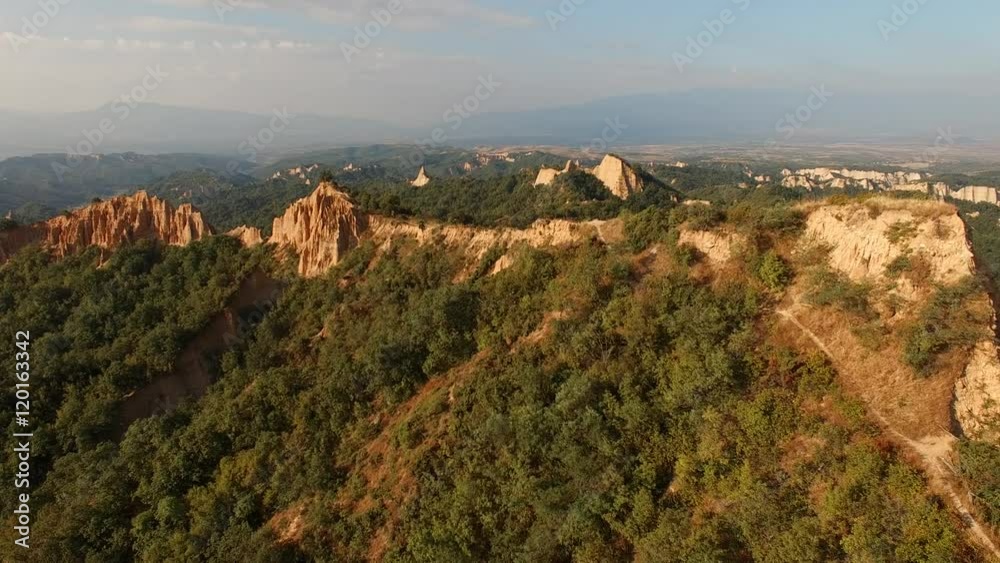 The Melnik Pyramids / Natural geological phenomenon caused by soil ...