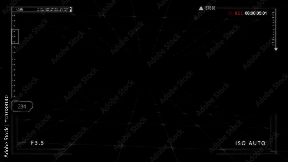 HUD Viewfinder ALPHA mate.PNG Alpha.File format mov.Combine these ...