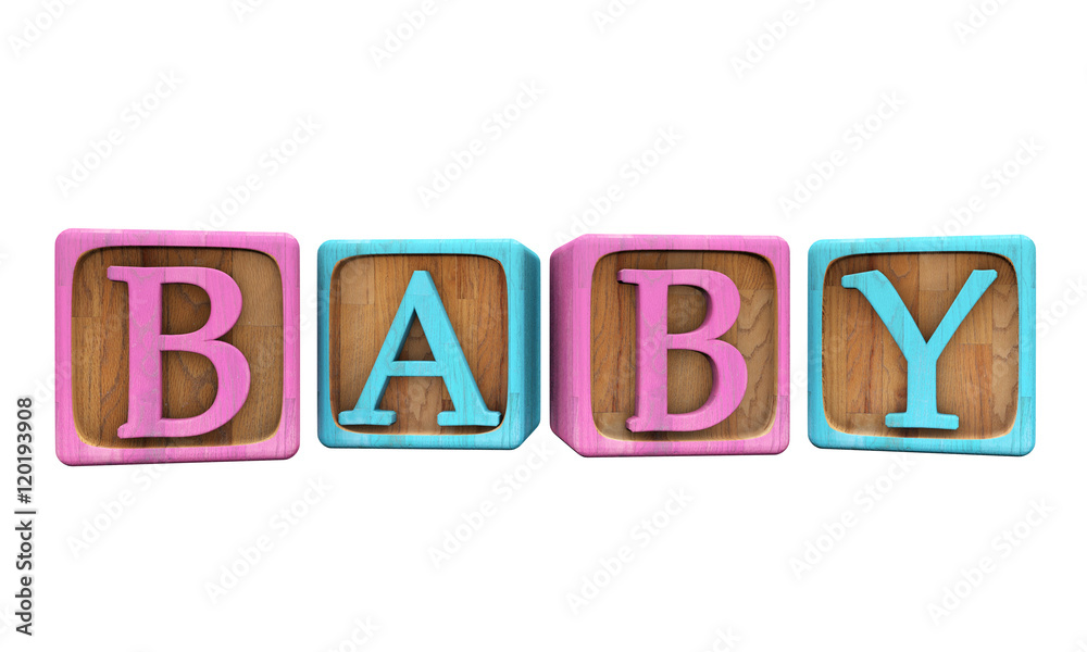 Pink Baby Blocks