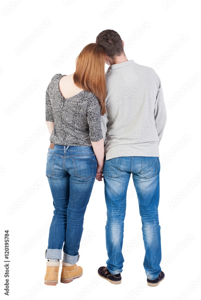 Boy Hugging Girl From Back