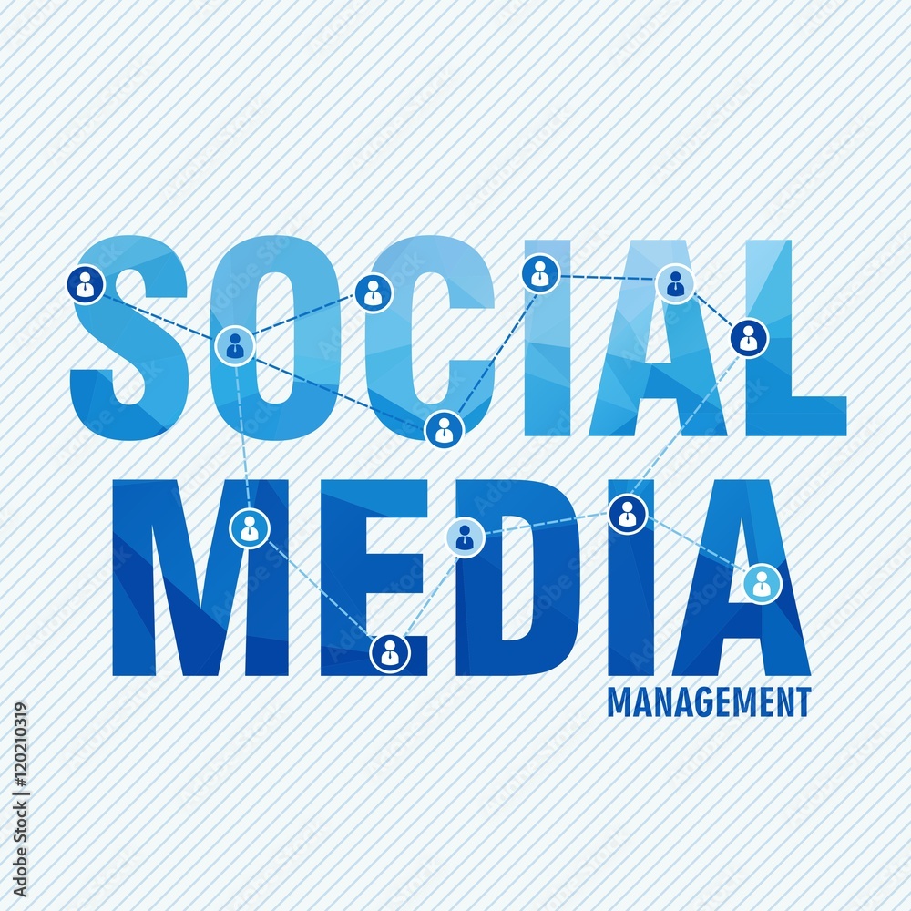 social media text Stock-Vektorgrafik | Adobe Stock