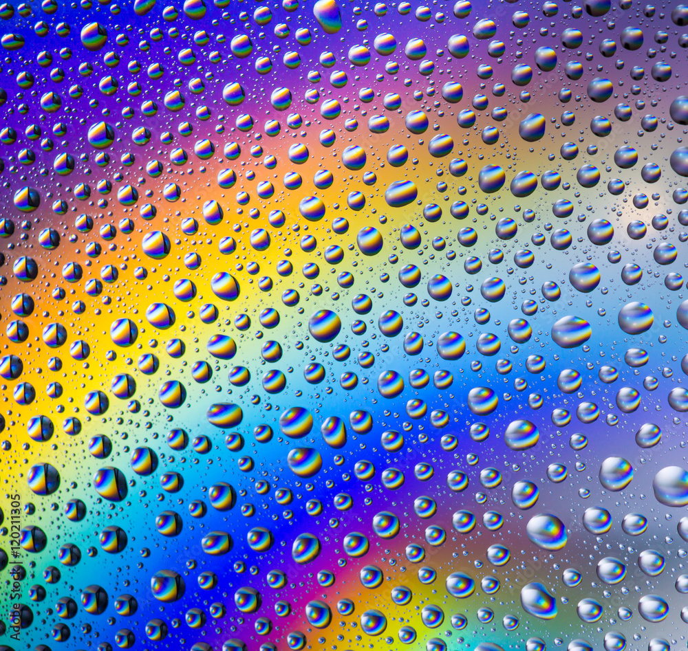 Abstract rainbow drops background Stock Photo | Adobe Stock