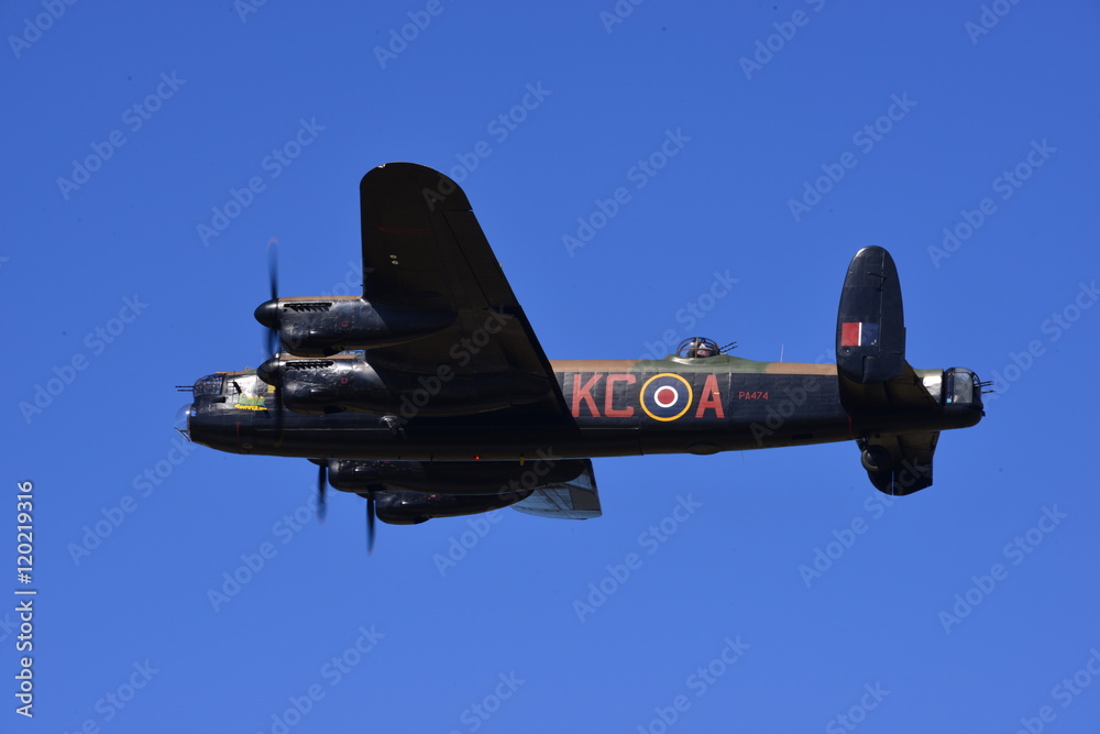 RAF Avro Lancaster bomber, U.K. WW2 aircraft. Stock Photo | Adobe Stock