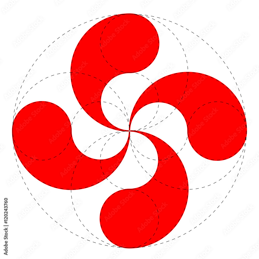 Croix Basque / Lauburu Stock Vector | Adobe Stock
