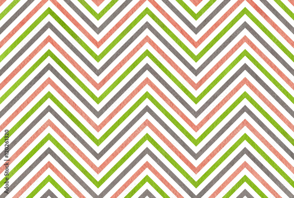 Orange And Green Chevron Background