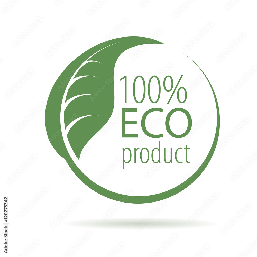 eco leaf Stock Vector | Adobe Stock