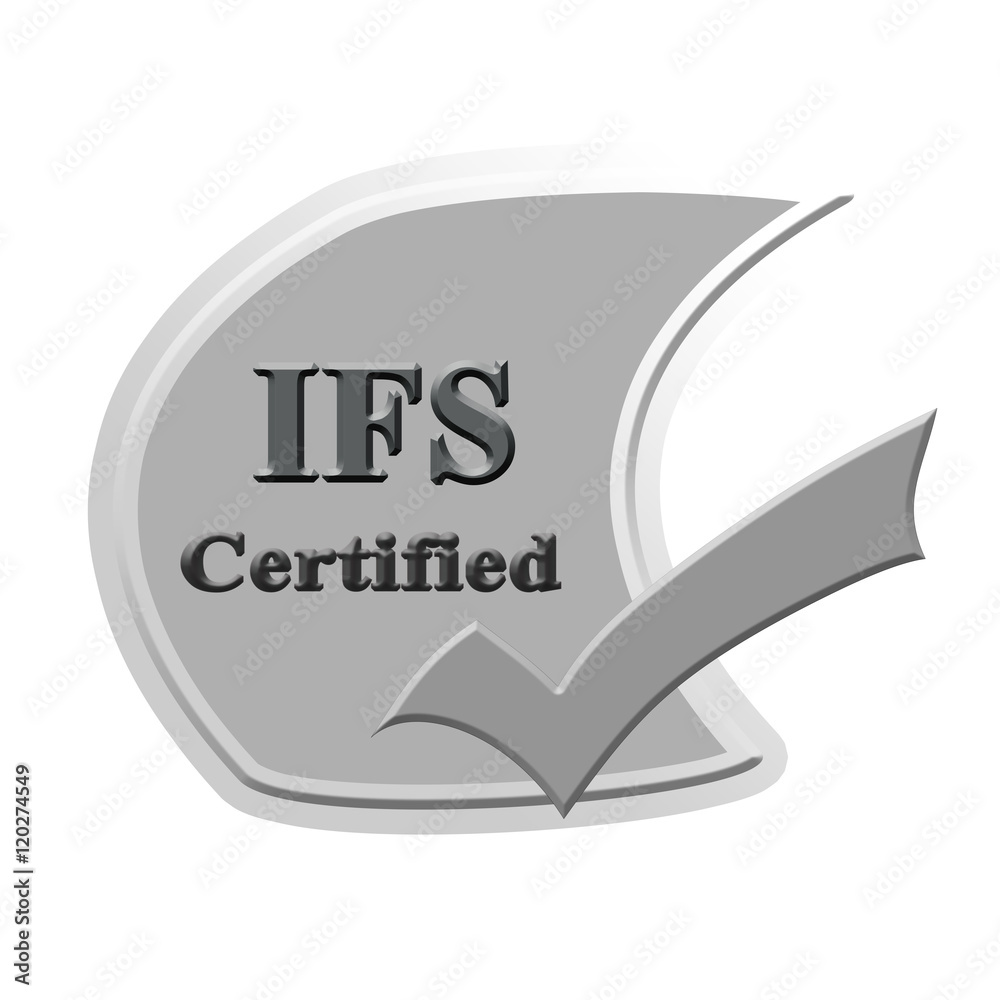 IFS certified icon or symbol image concept design for business and use ...