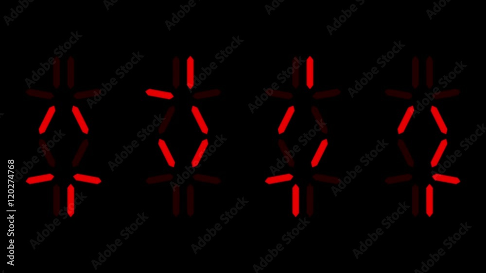 Predator countdown, digital clock with alien numbers separated - 4k ...