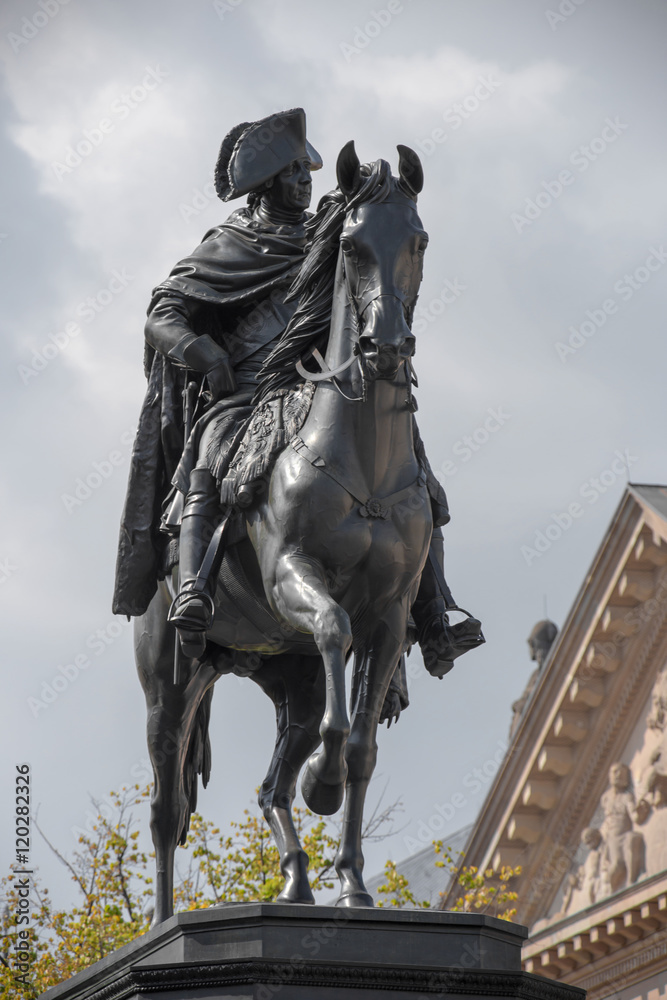 Friedrich der Große als Reiterstandbild Unter den Linden in Berlin Stock Photo | Adobe Stock
