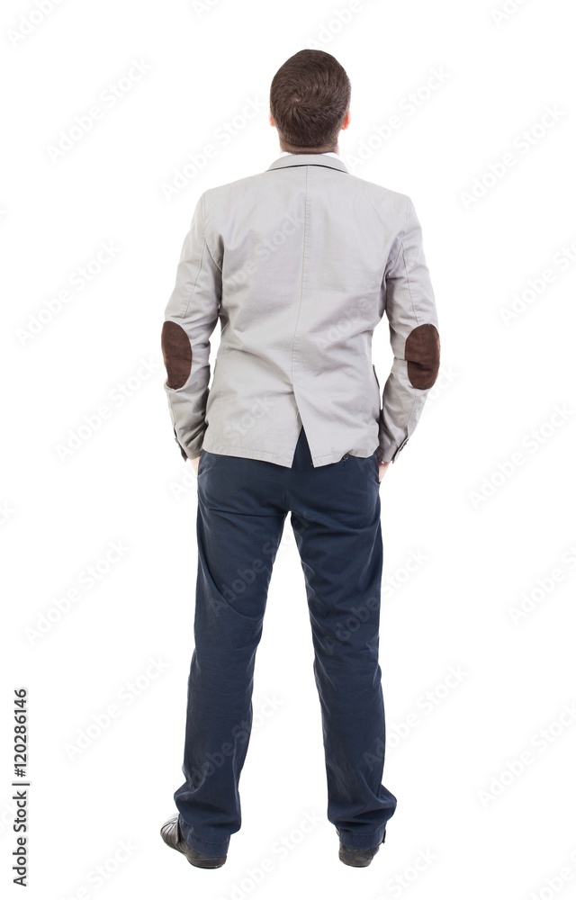 People Looking Up Back View