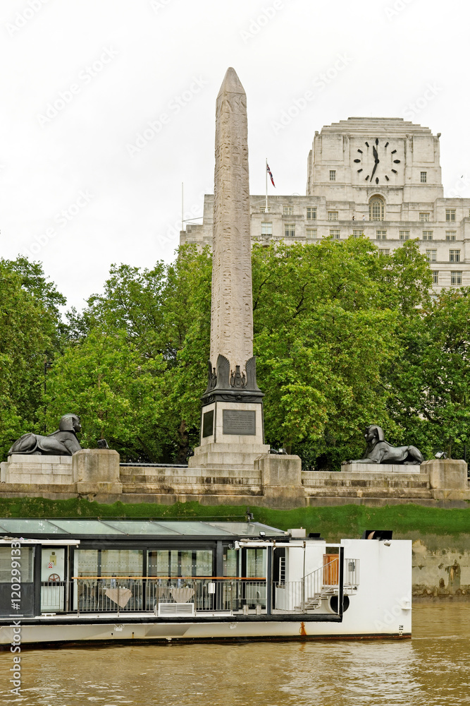 Cleopatra's Needle in London is one of three similar named Egypian ...