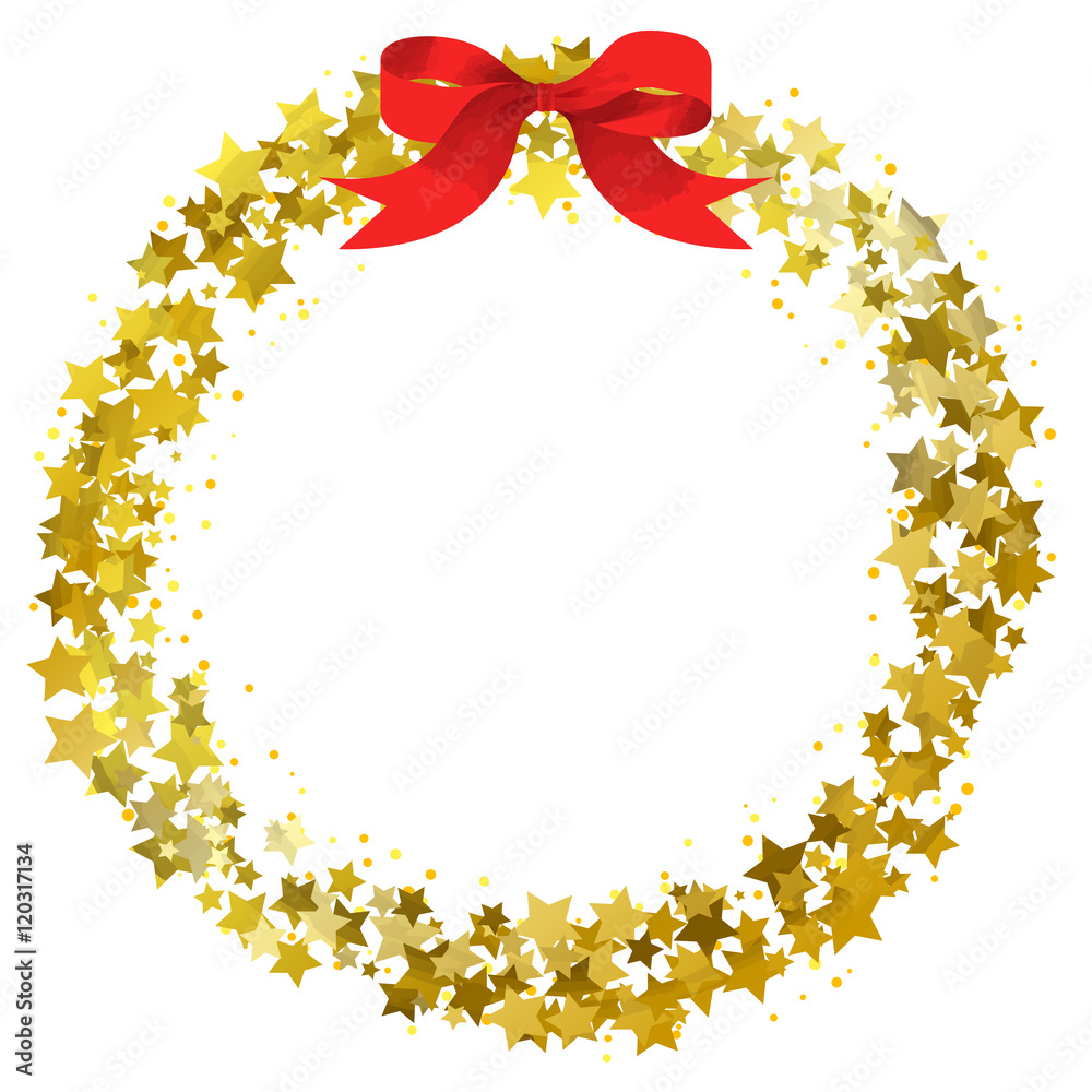 star wreath Stock Vector | Adobe Stock