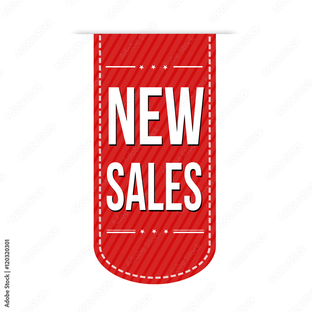 New sales banner design Stock Vector | Adobe Stock