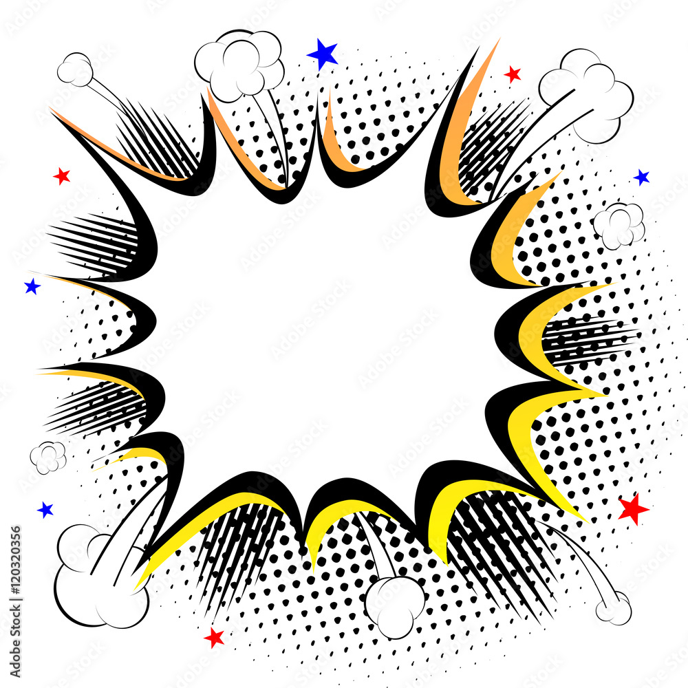 Blast, explosion illustration Stock Illustration | Adobe Stock