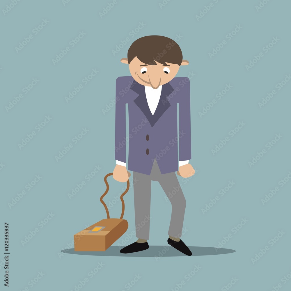 people in a bad mood. vector illustration of cartoon Stock Vector ...