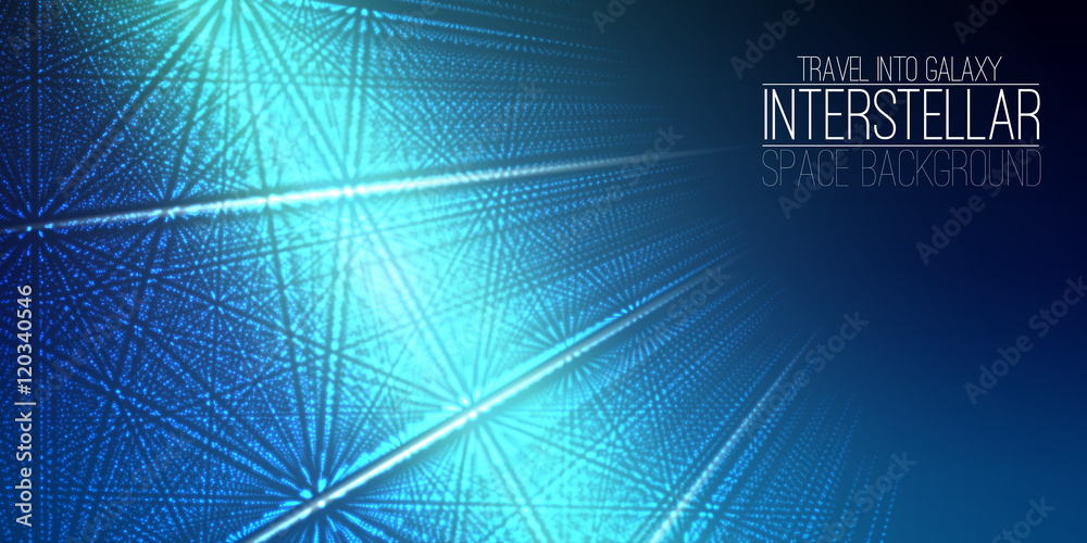 Vector interstellar space background.Cosmic galaxy illustration ...