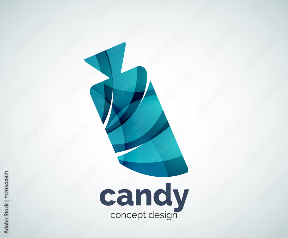 Vector candy logo template Stock Vector | Adobe Stock