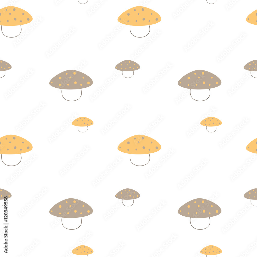 colorful mushroom seamless vector pattern background illustration Stock ...