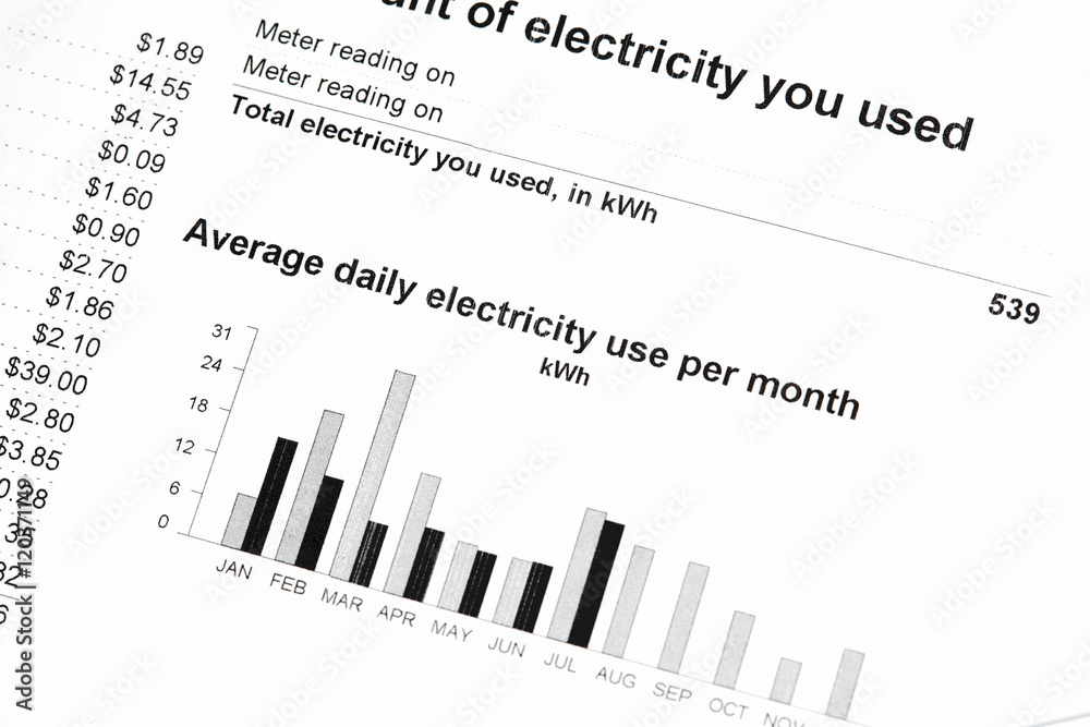 Residential Electricity Bill Usage Graph Stock Photo Adobe Stock residential-electricity-bill-usage-graph-stock-photo-adobe-stock