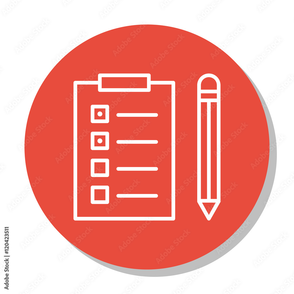 Vector Illustration Of Project Management Icon On Task List And ...