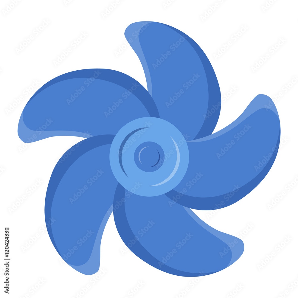 Vecteur Stock Turbines icons propeller fan rotation technology ...