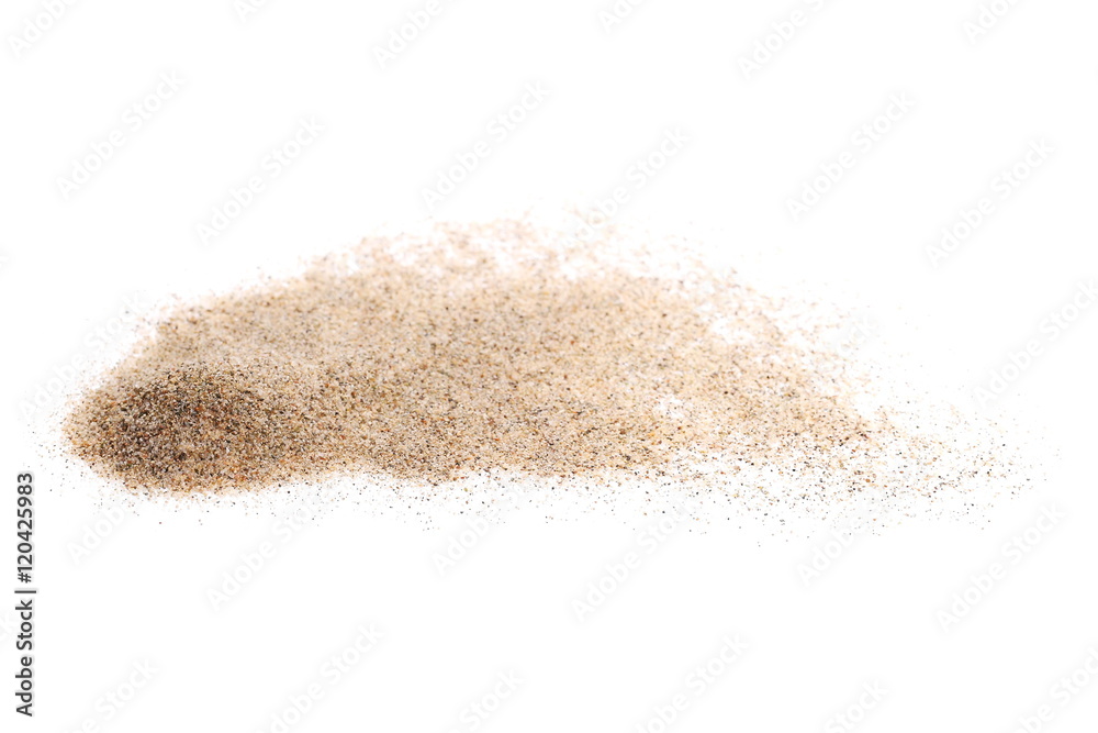 sand isolated on white background Stock Photo | Adobe Stock