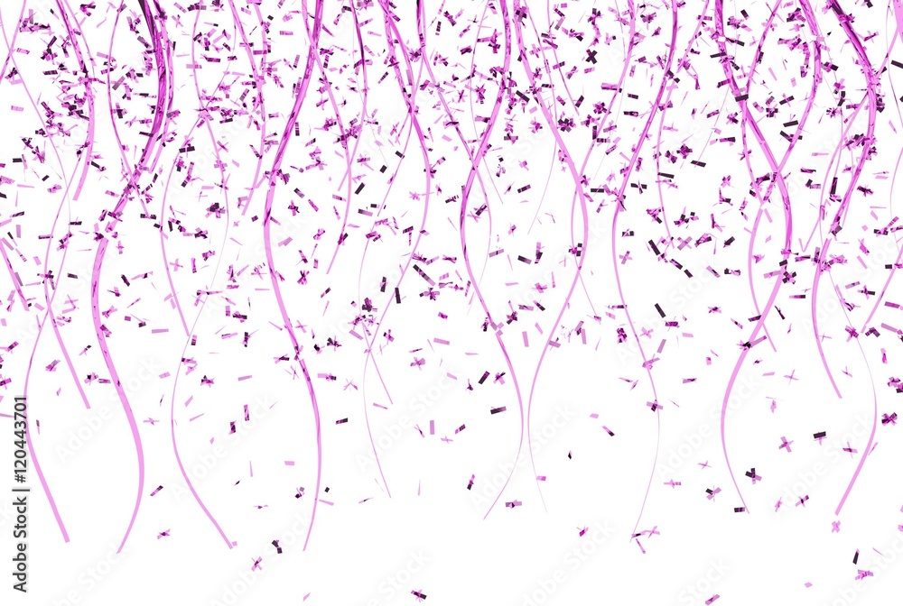 falling pink confetti Stock Illustration | Adobe Stock