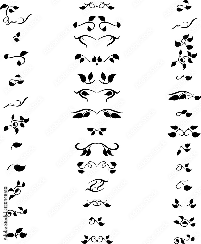 Retro text dividers set Stock Vector | Adobe Stock