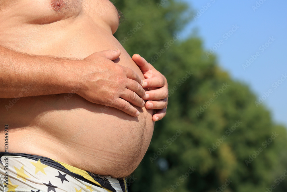 fat man Stock Photo | Adobe Stock