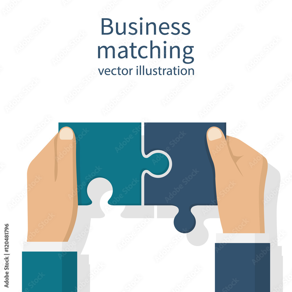 Business matching concept. Stock Vector | Adobe Stock