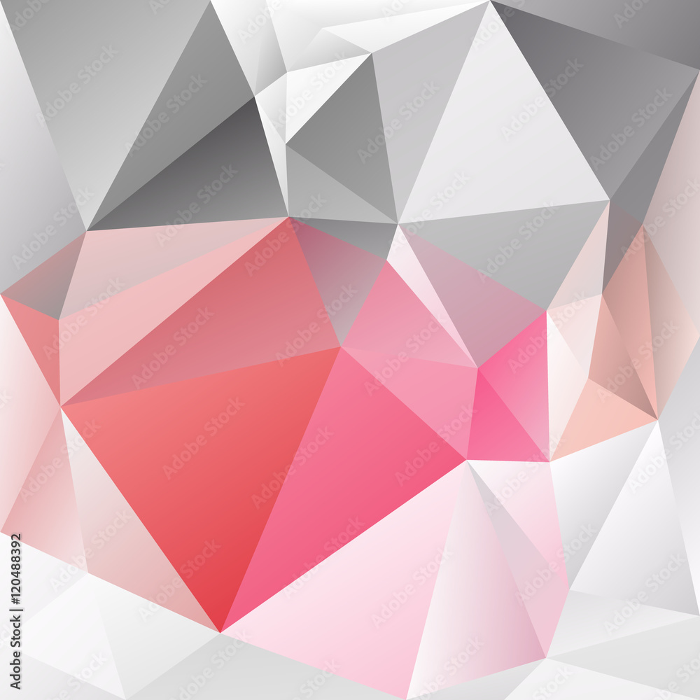 Vector Abstract Irregular Polygon Background With A Triangular Pattern