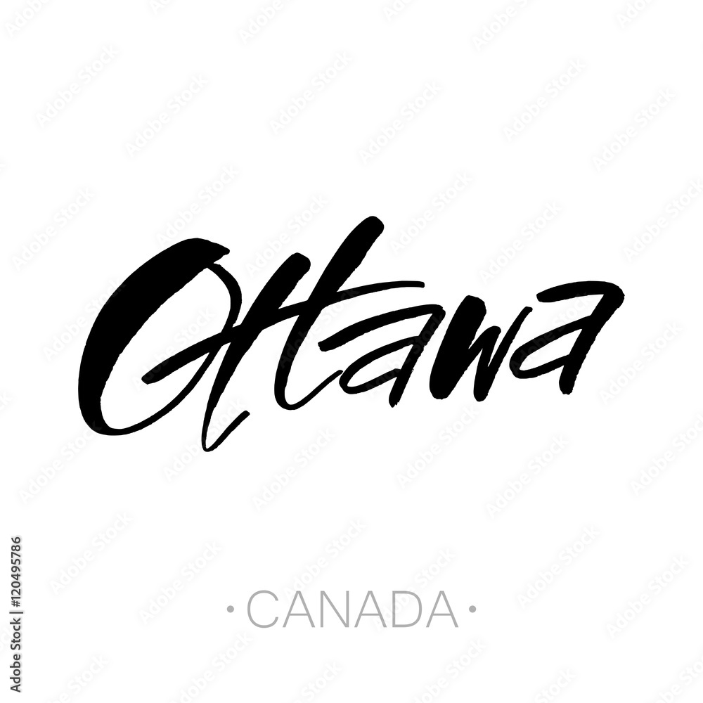 ottawa_lettering_template Stock Vector | Adobe Stock