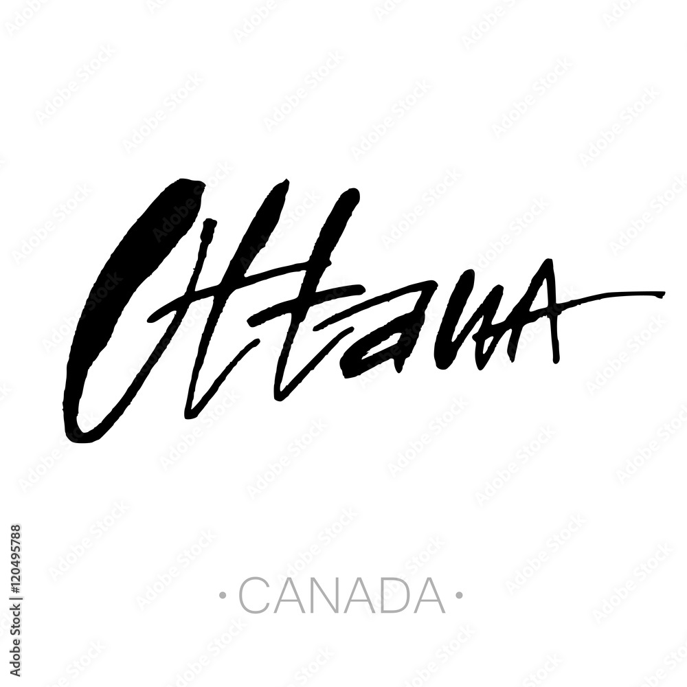 ottawa_lettering_template Stock Vector | Adobe Stock
