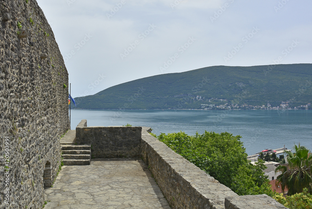 The 16th century Kanli Kula Fortress in Herceg Novi, Montenegro, was ...