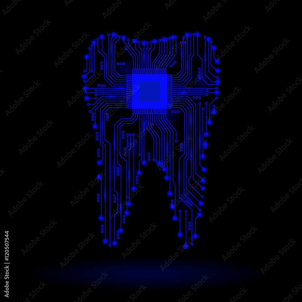 Abstract tooth Stock Illustration | Adobe Stock