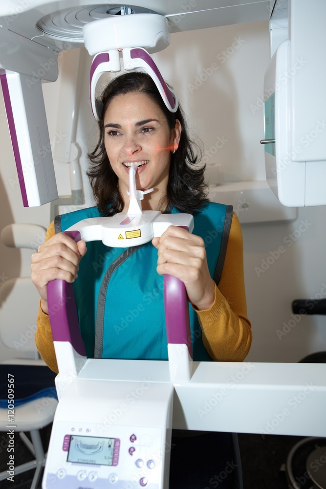 Hightech panoramic x-ray equipment in use Stock Photo | Adobe Stock