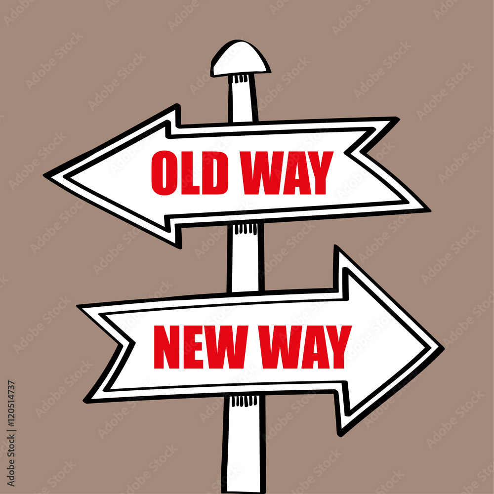 Vetor de Signpost with arrows pointing in opposite directions for the ...