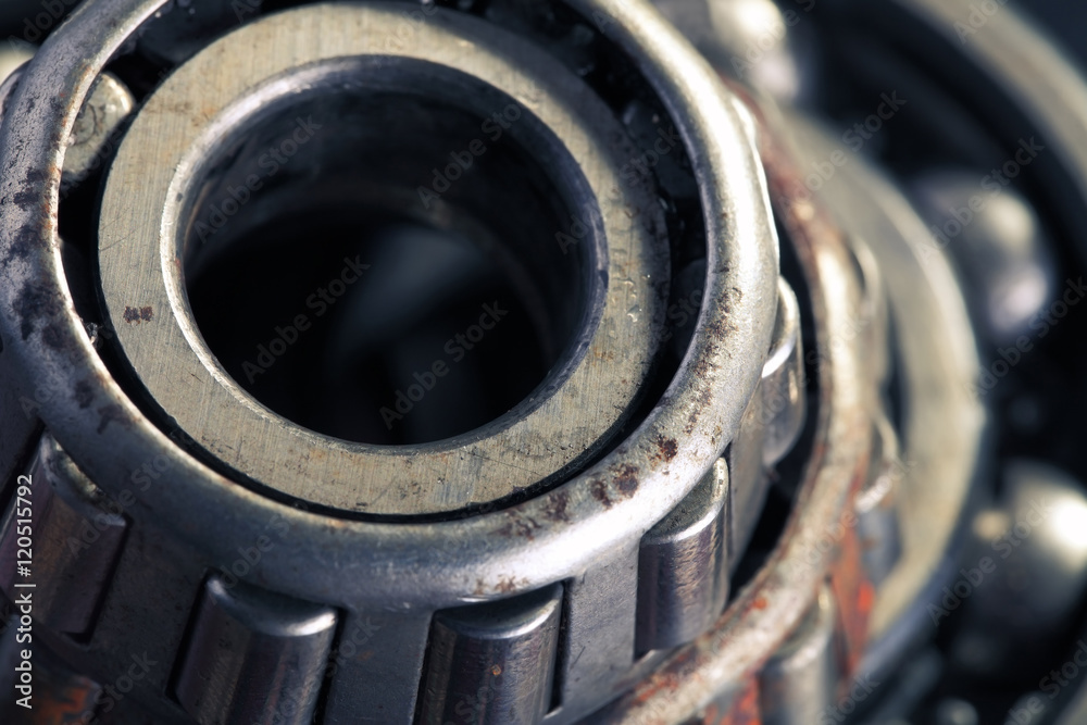 Mechanical engineering background with ball bearing Stock Photo | Adobe ...