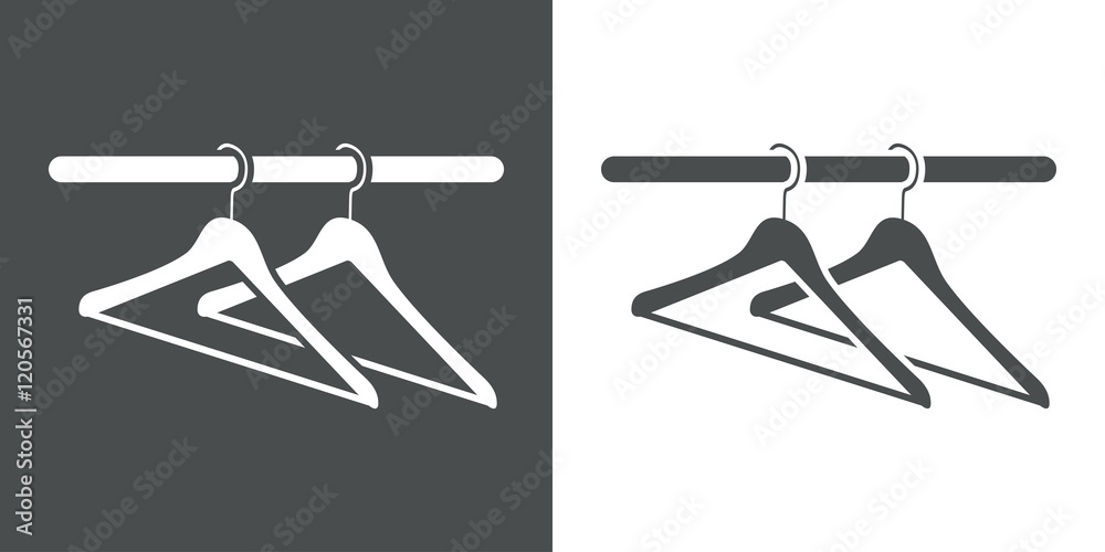 Icono plano perchero gris vector de Stock | Adobe Stock