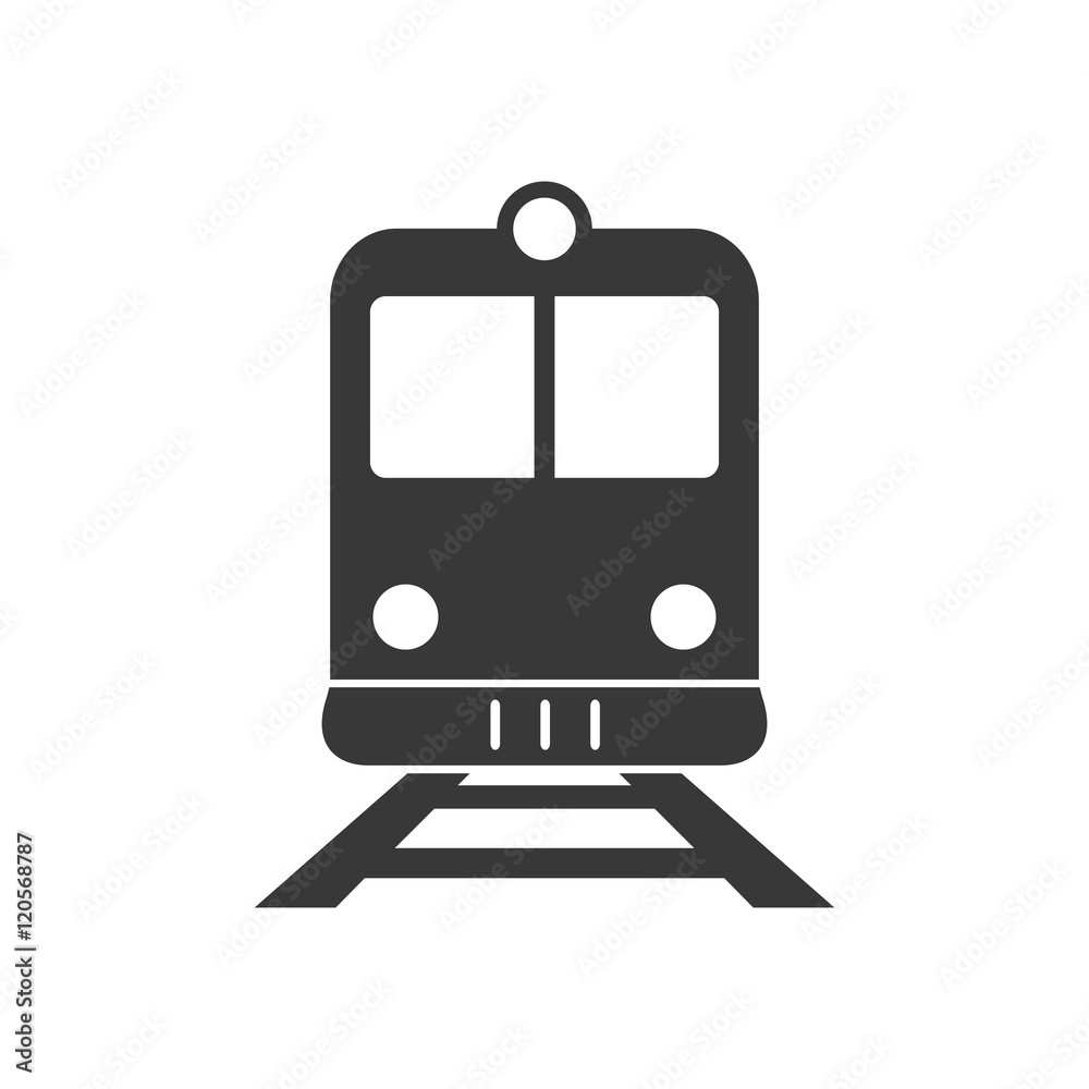 Train Front View Vector
