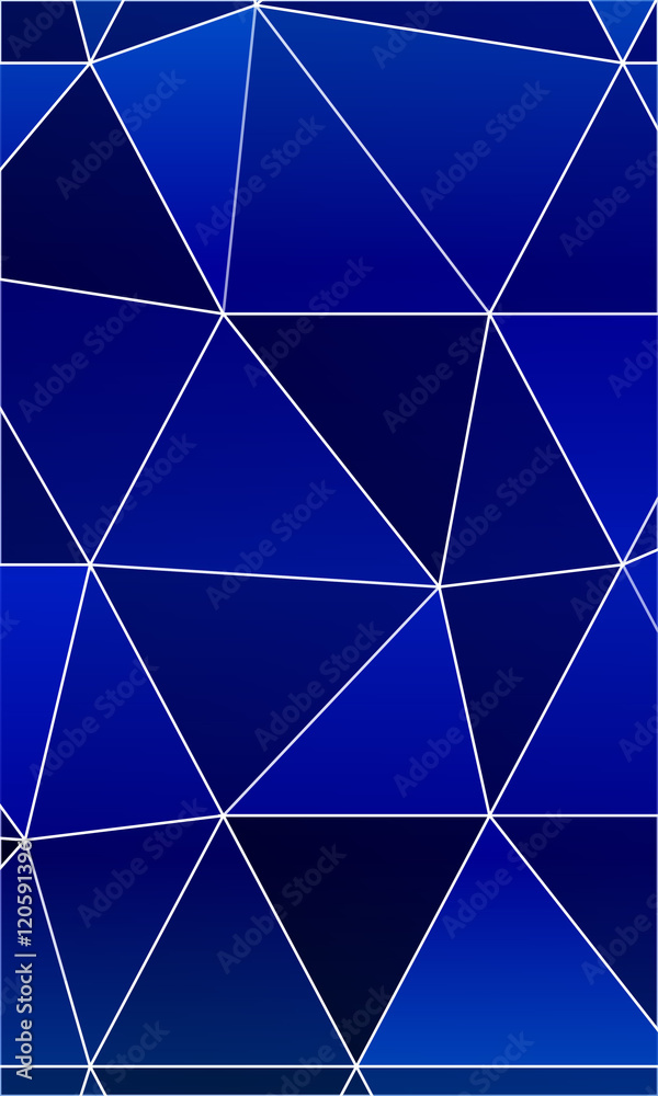 Blue gradient triangles. Vector illustration. Stock Vector | Adobe Stock