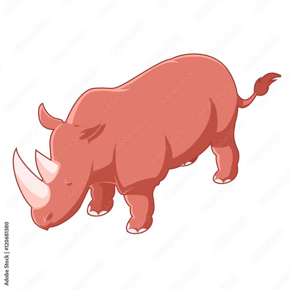 Rhinoceros isometric icon Stock Vector | Adobe Stock