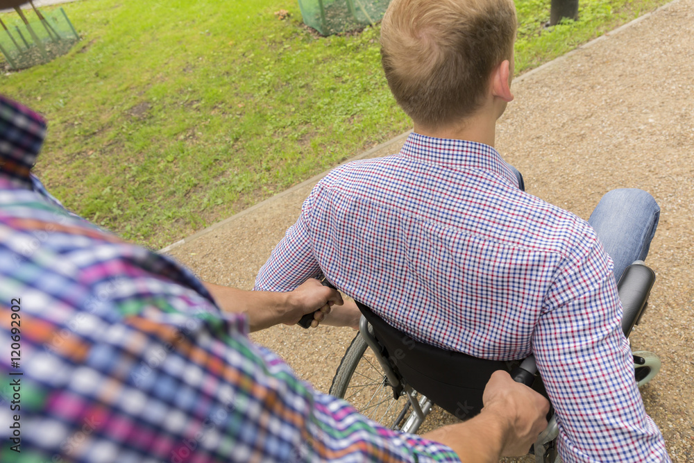 Life in a wheelchair Stock-Foto | Adobe Stock