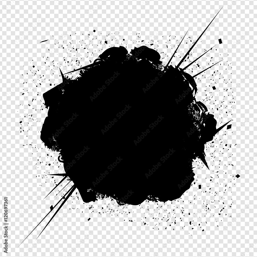 Vector Explosion Isolated on Transparent Background | EPS10 Design ...