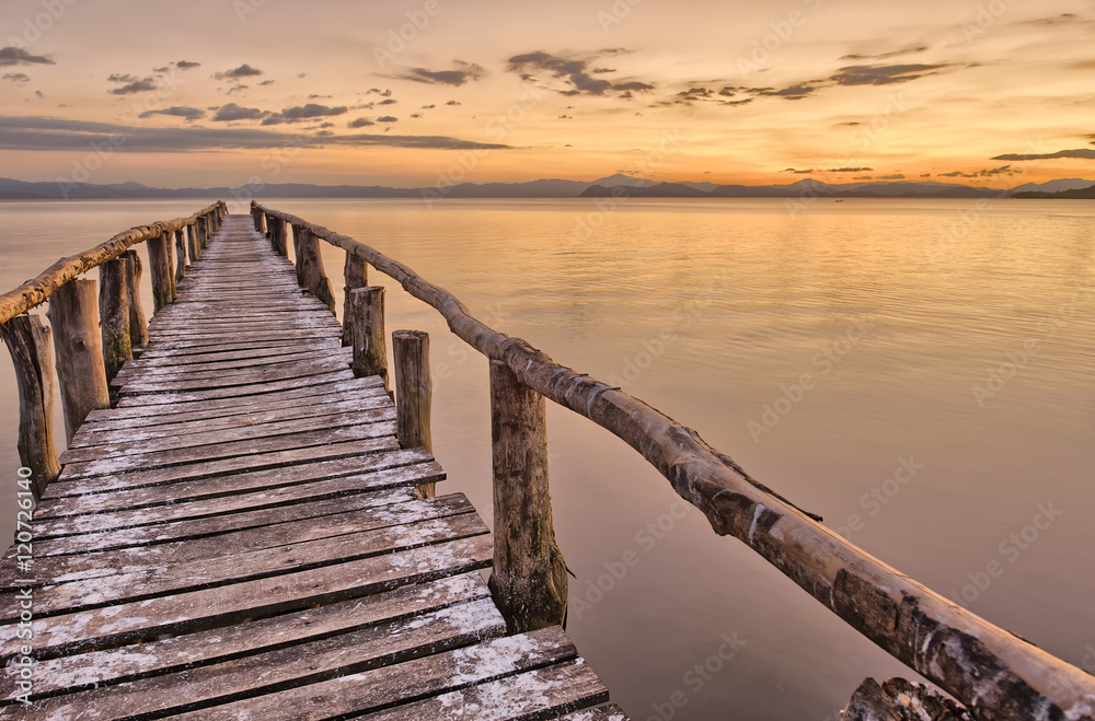 Jetty in the Gulf of Nicoya, Costa Rica Stock Photo | Adobe Stock