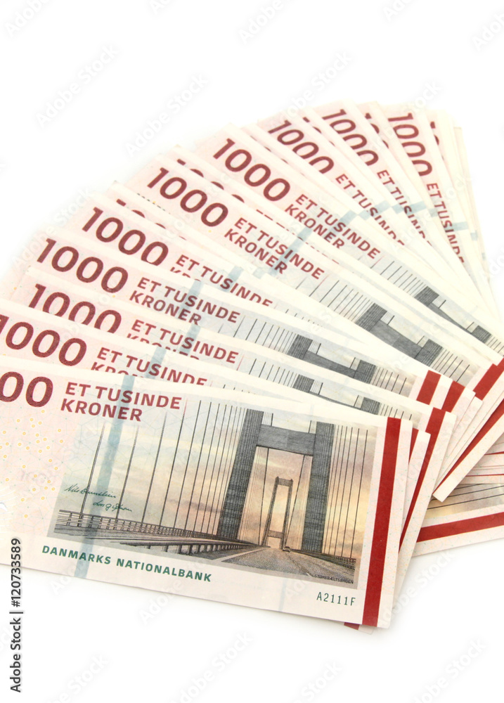 Danish Krone 1000 DKK Banknotes Stock Photo Adobe Stock