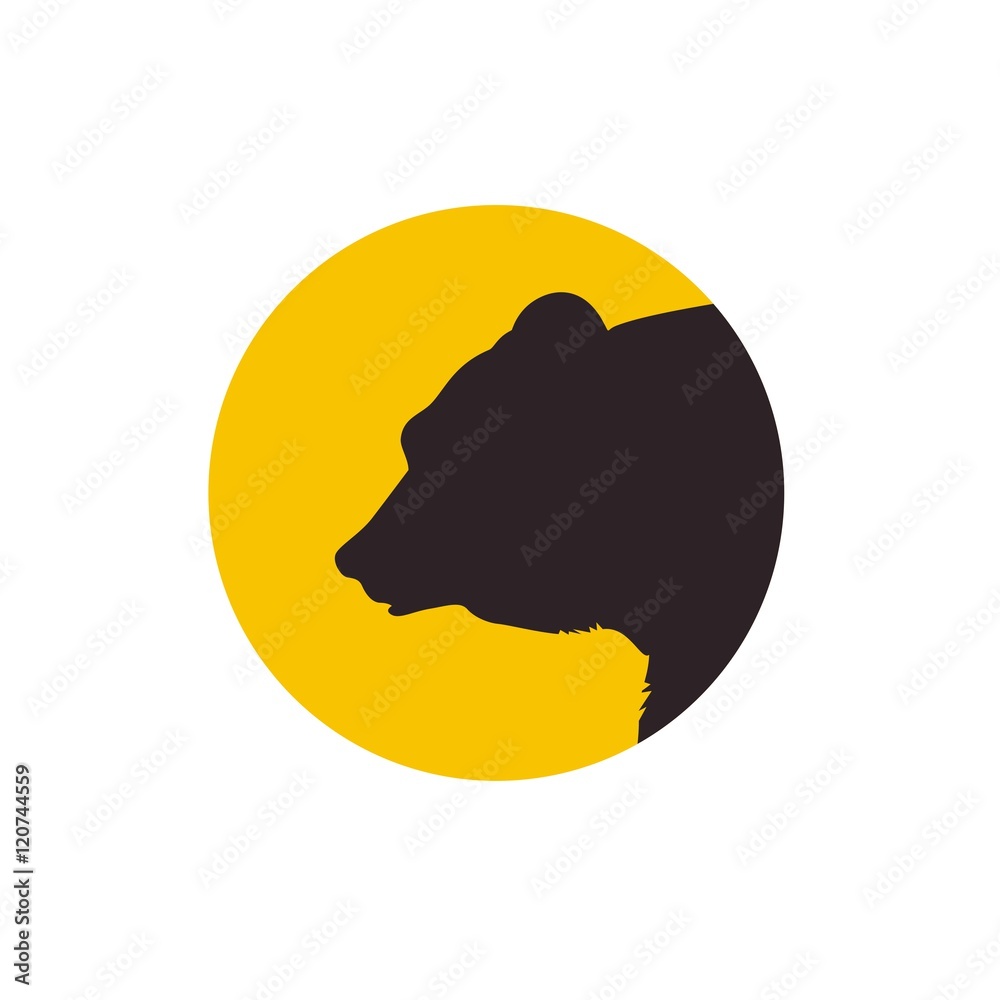 Vecteur Stock голова медведя | Adobe Stock