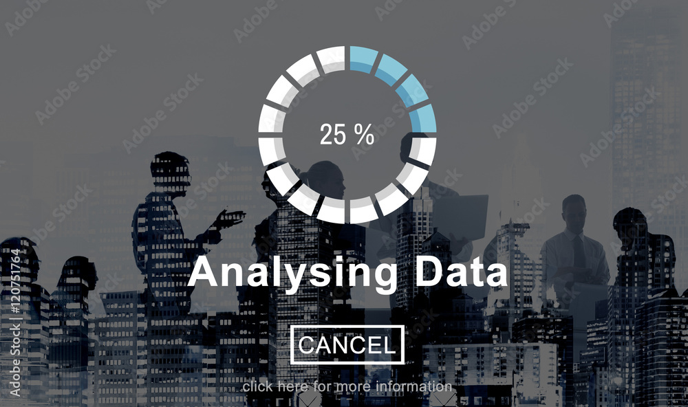 Analysing Data Loading Progress Bar Concept Stock Photo | Adobe Stock