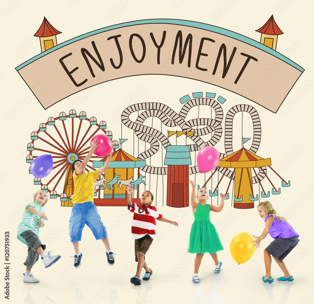 Enjoyment Enjoy Life Apprciate Pleasure Like Love Concept Stock Photo ...